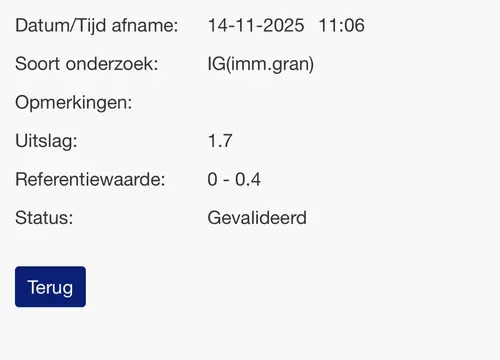 Bloedwaarde IG imm,gran | 1 | 24baby Forum